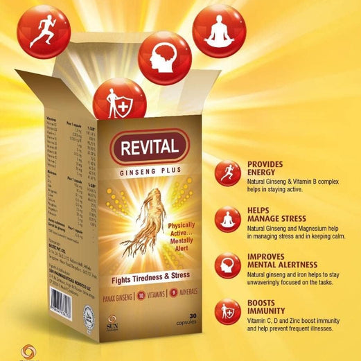 REVITAL GINSENG PLUS CAP 30s – Med7 Online