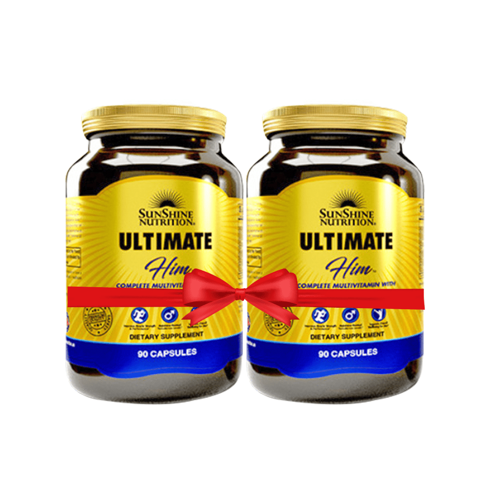 Super Combo SUNSHINE NUTRITION ULTIMATE HIM MULTIVITAMIN CAP 90s 2 Pac ...