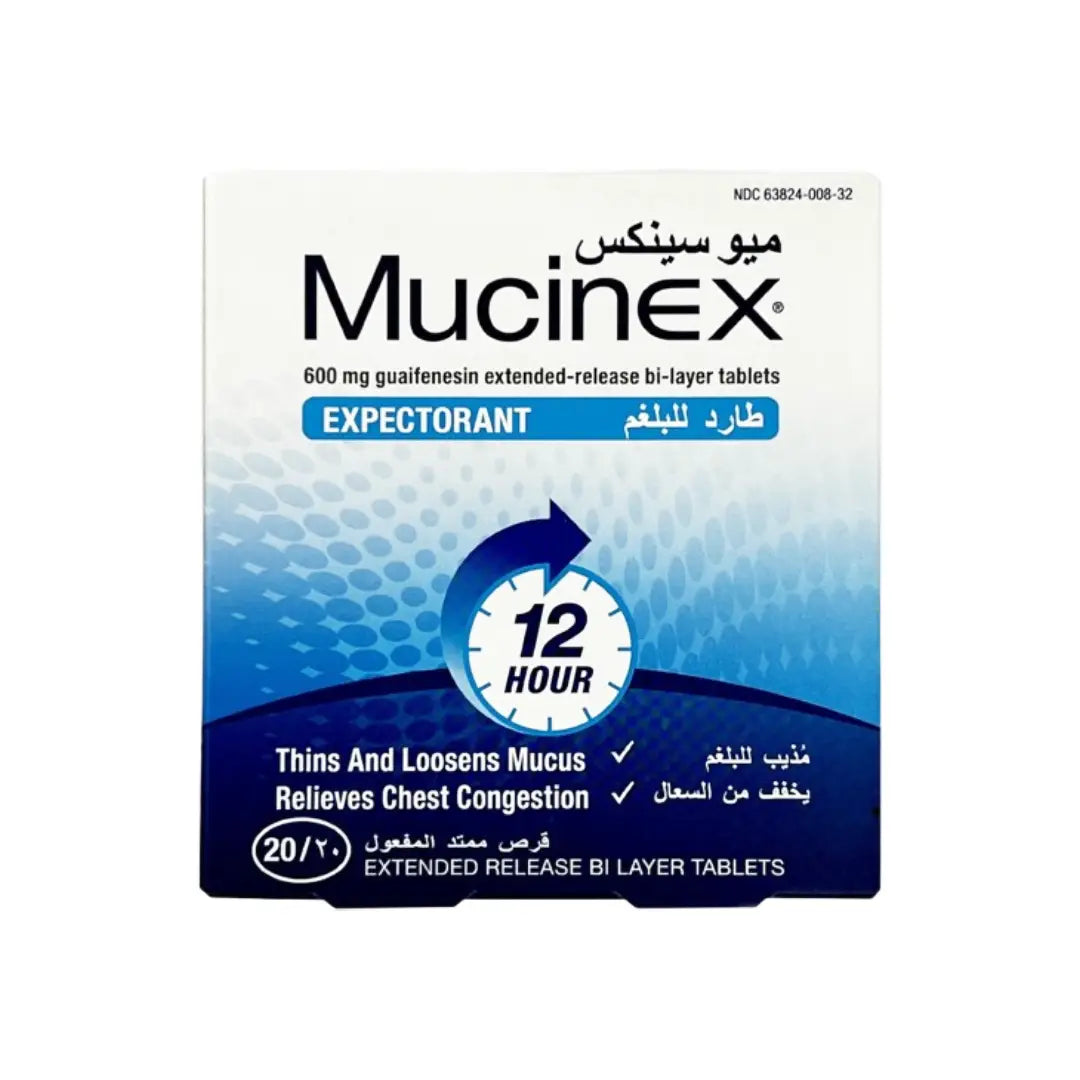 Mucinex Expectorant 600MG Tab 20s – Med7 Online