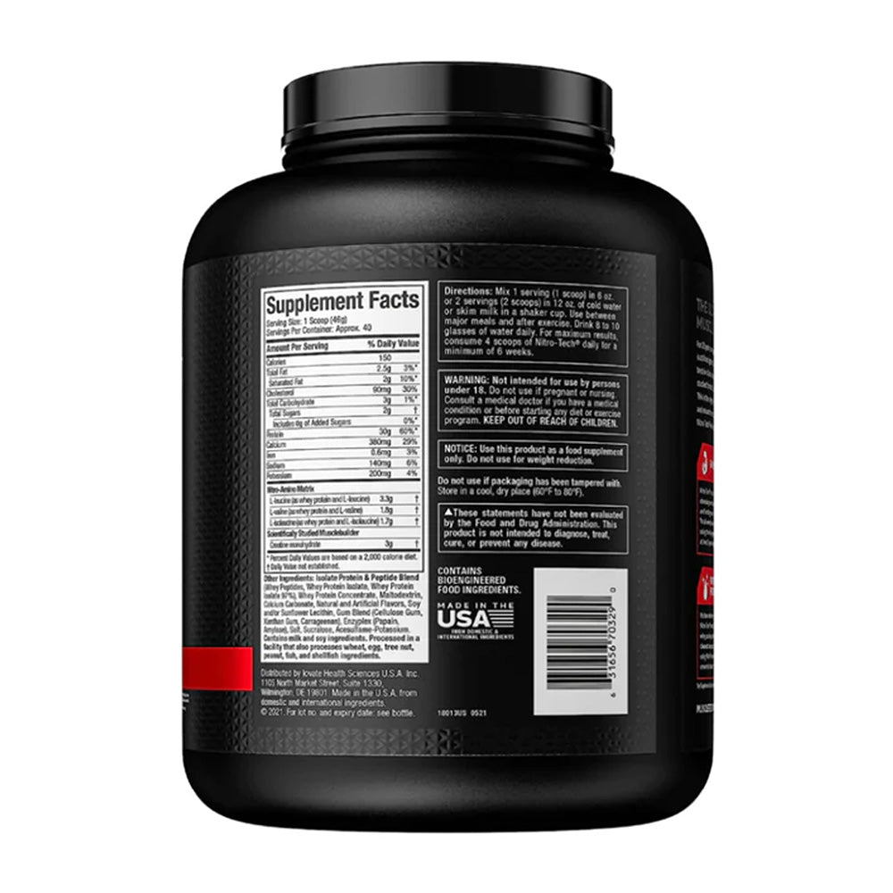 MuscleTech Nitro Tech Whey Protein 4lbs – Med7 Online
