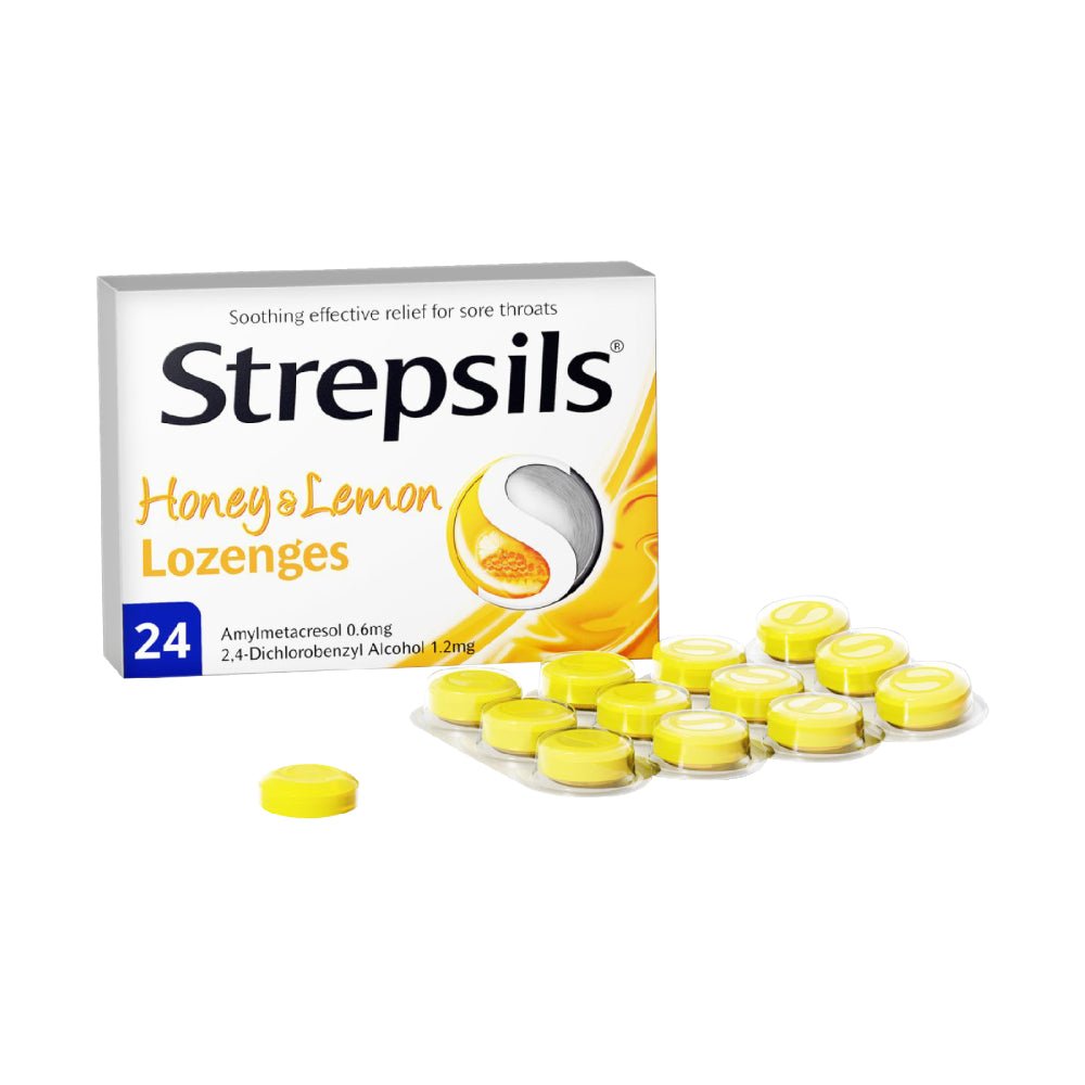 Strepsils Honey & Lemon Lozenges 24s – Med7 Online