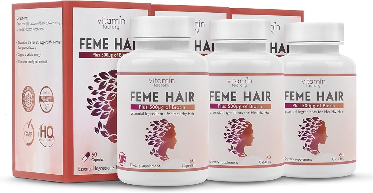 Feme Hair 60's - Vitamin Factory : Buy Online on Med7 Online