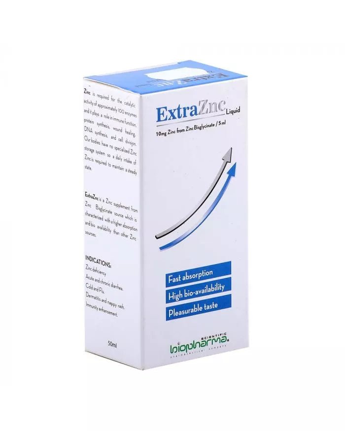 Shop Extraznc 10 mg/5 ml Liquid 50 mL Online from Med7 Online ...