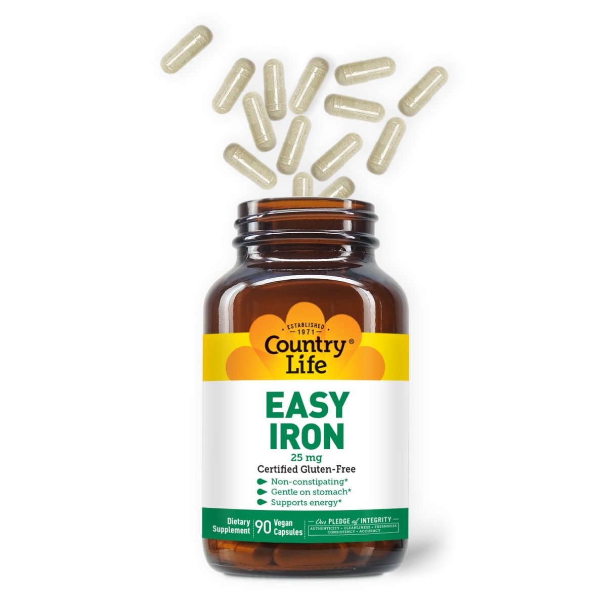 Country Life Easy Iron Dietary Supplement, 25mg, 90 Capsules – Med7 Online
