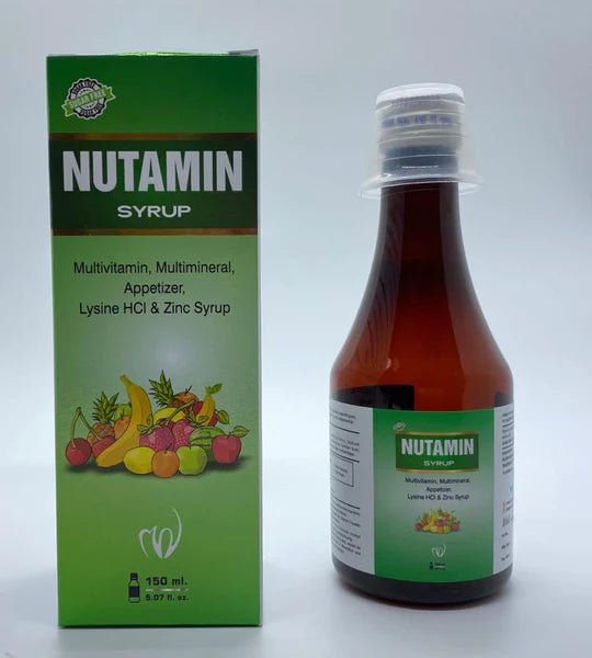 NUTAMIN SYRUP MULTIVITAMIN,MULTIMINERAL APPETIZER,LYSINE HCL & ZINC SY ...