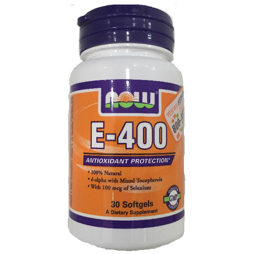 NOW E 400 Mixed with Selenium Softgels 30S – Med7 Online